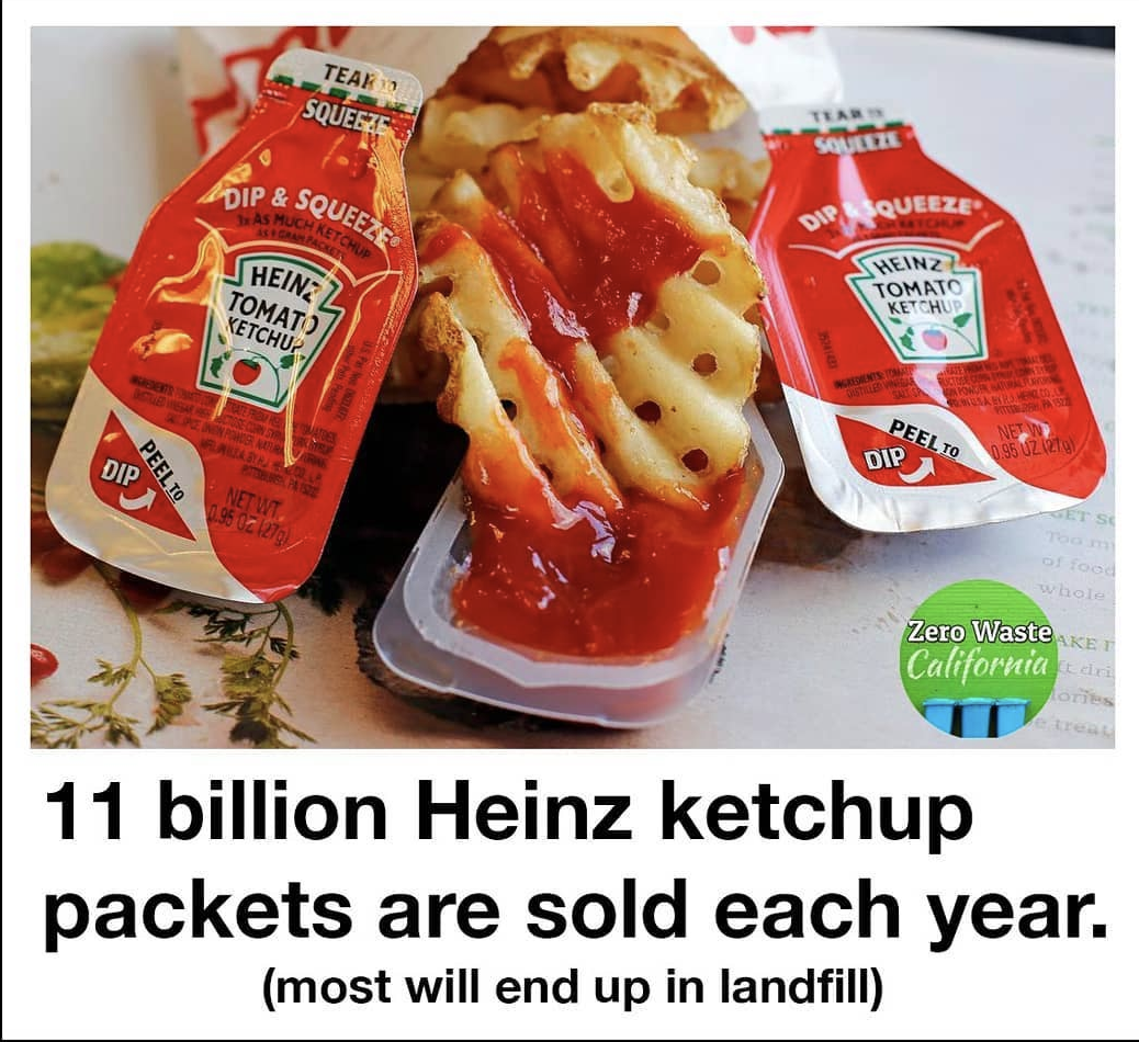 11 Billion Heinz ketchup packets are sold each year! – Zero Waste ...